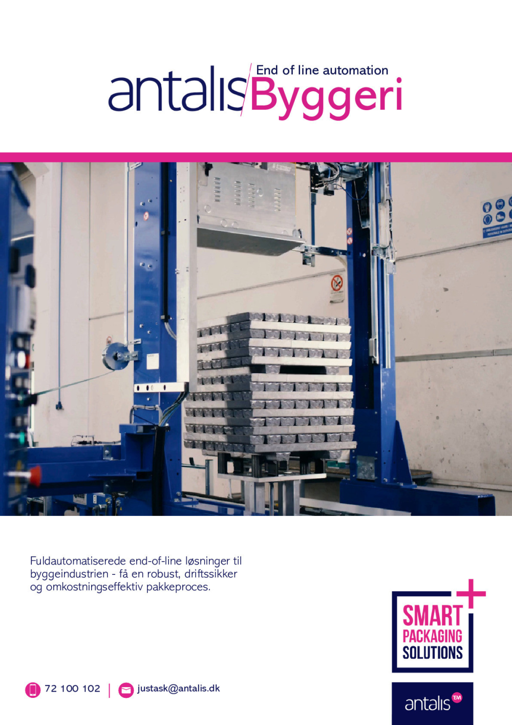 Fuldautomatiske end-of-line maskiner til byggerier