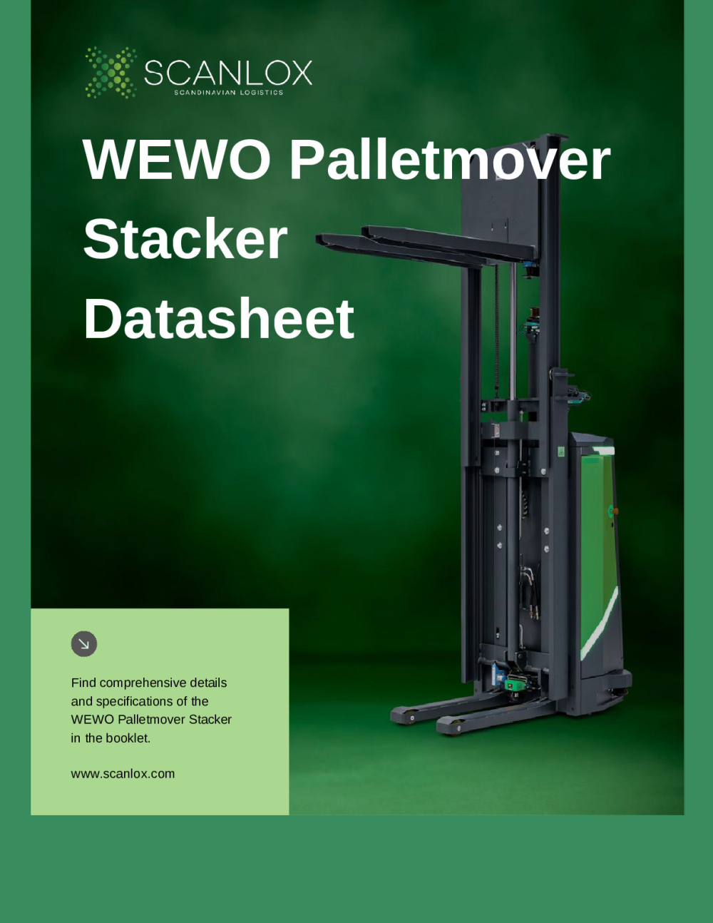 WEWO Palletmover Stacker Datasheet, SCANLOX automationsløsning