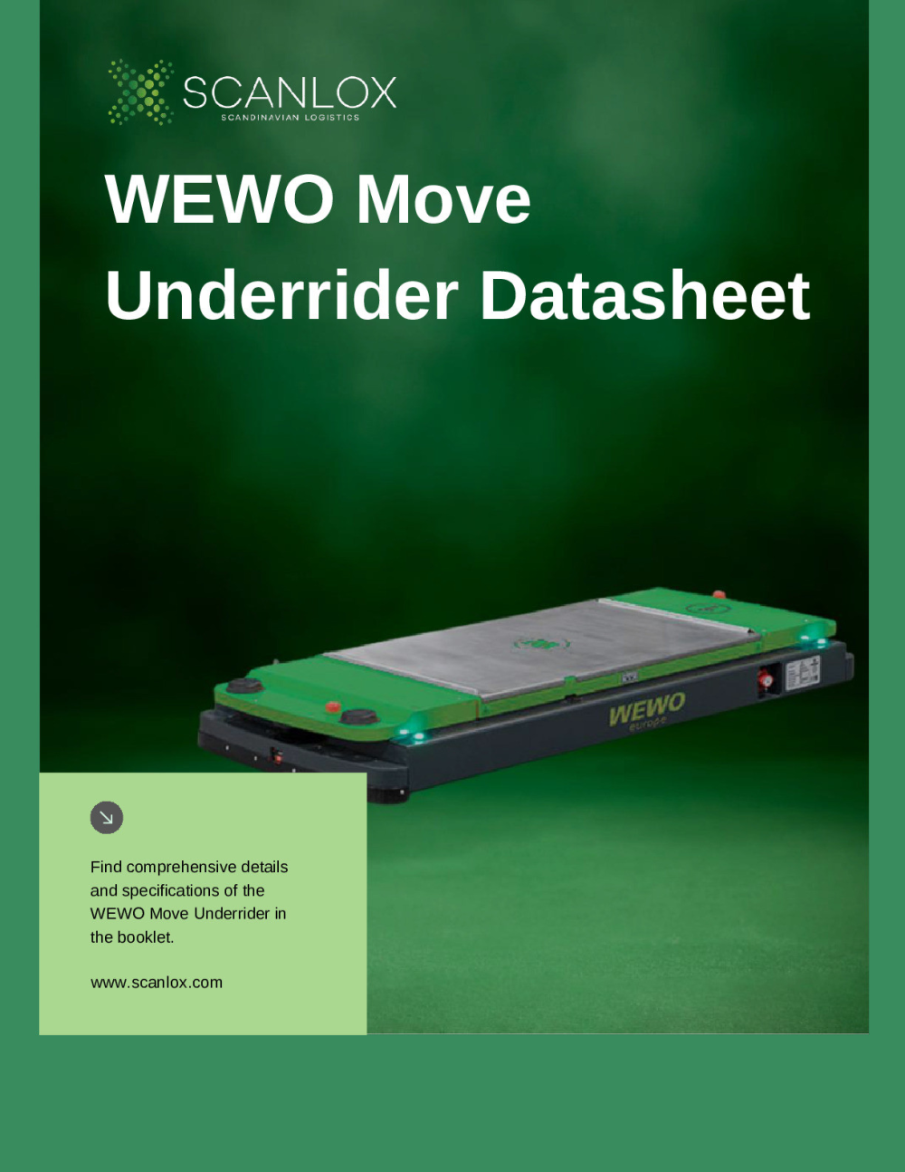 WEWO Move Underrider Datasheet, SCANLOX automationsløsning