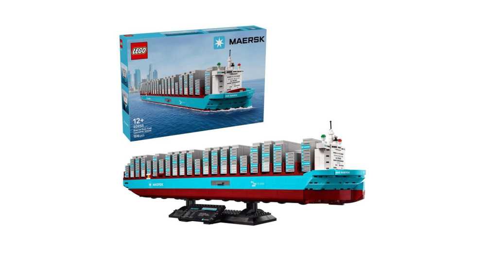 LEGO lancerer model af Maersks metanol-drevne flagskib