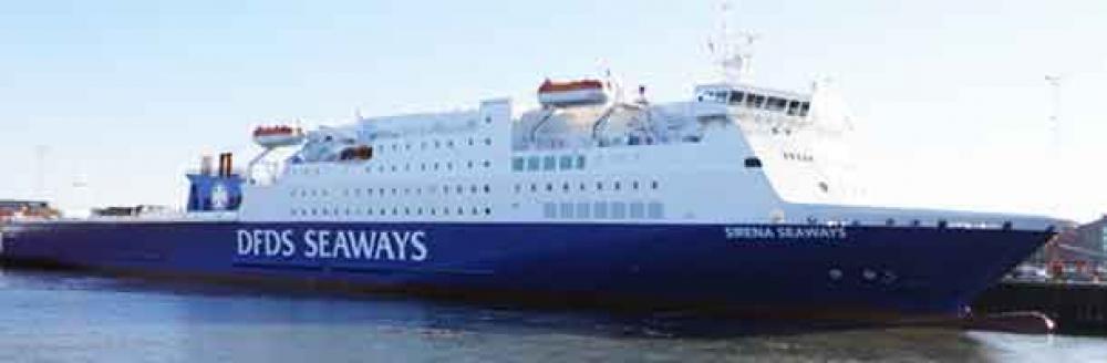 DFDS ship with new name and fresh paint
