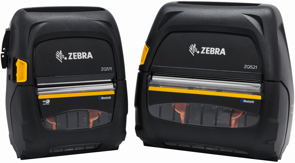 Zebra ZQ511 og ZQ521 mobile label-/bonprintere