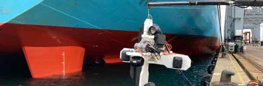 Ny dansk robot renser skibspropeller