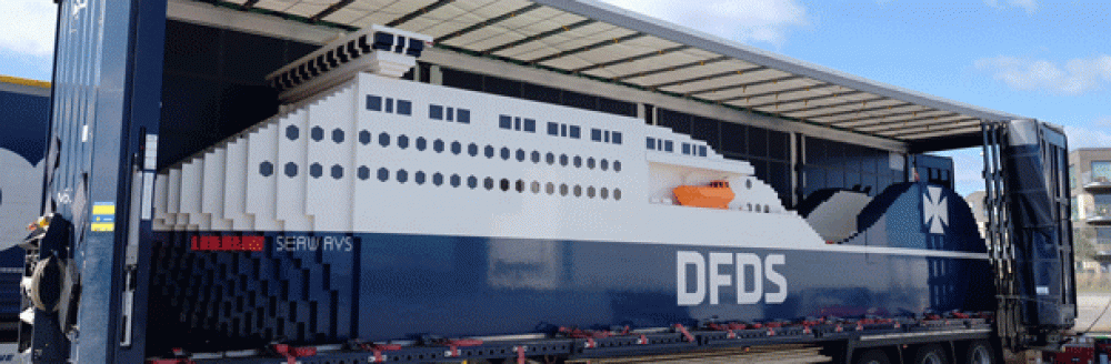 DFDS bygger verdens største LEGO-skib