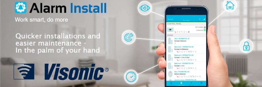 Ny Visonic installatør app
