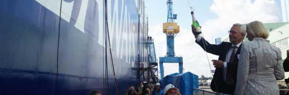 DFDS ro/ro skib navngivet i Stralsund