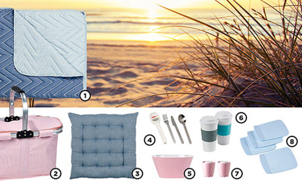 Picnic, strandliv og sommerliv