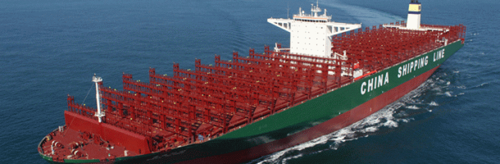 Verdens største containerskib i Felixstowe