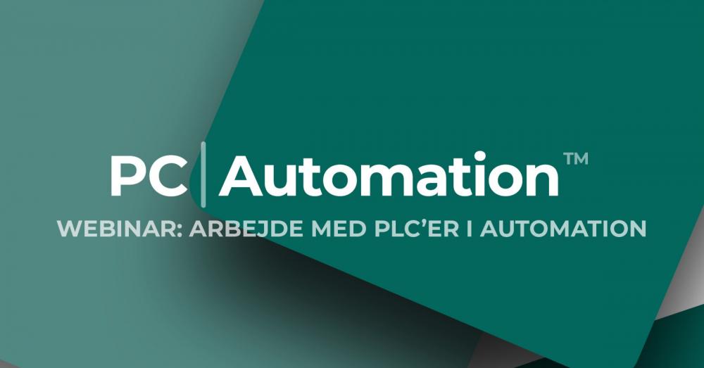 Webinar 12/9: Introduktion til PLC'er i PC|Automation