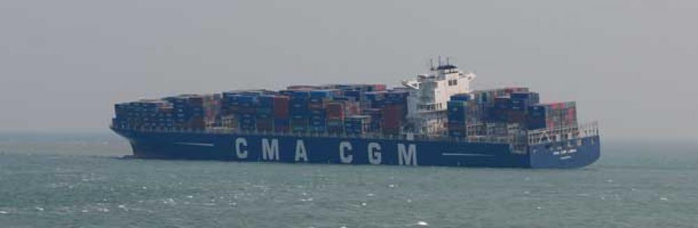 CMA CGM Libra står godt fast