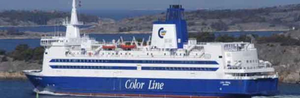 Color Line færge blev ikke fanget af isen
