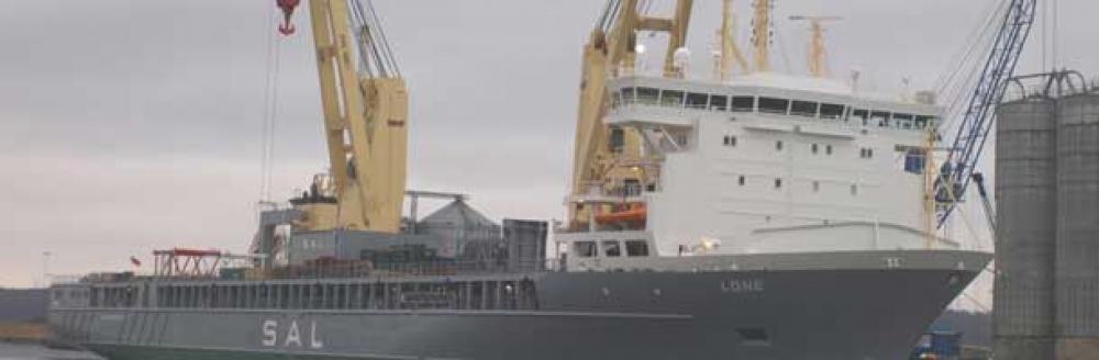 Verdens største heavy-lift skib i Aabenraa