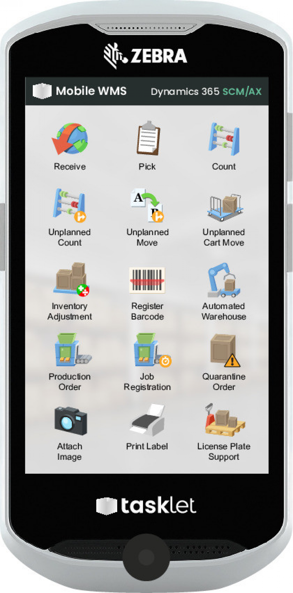 Tasklet Mobile WMS for Dynamics 365FO/AX Tasklet Mobile WMS for Dynamics 365FO/AX