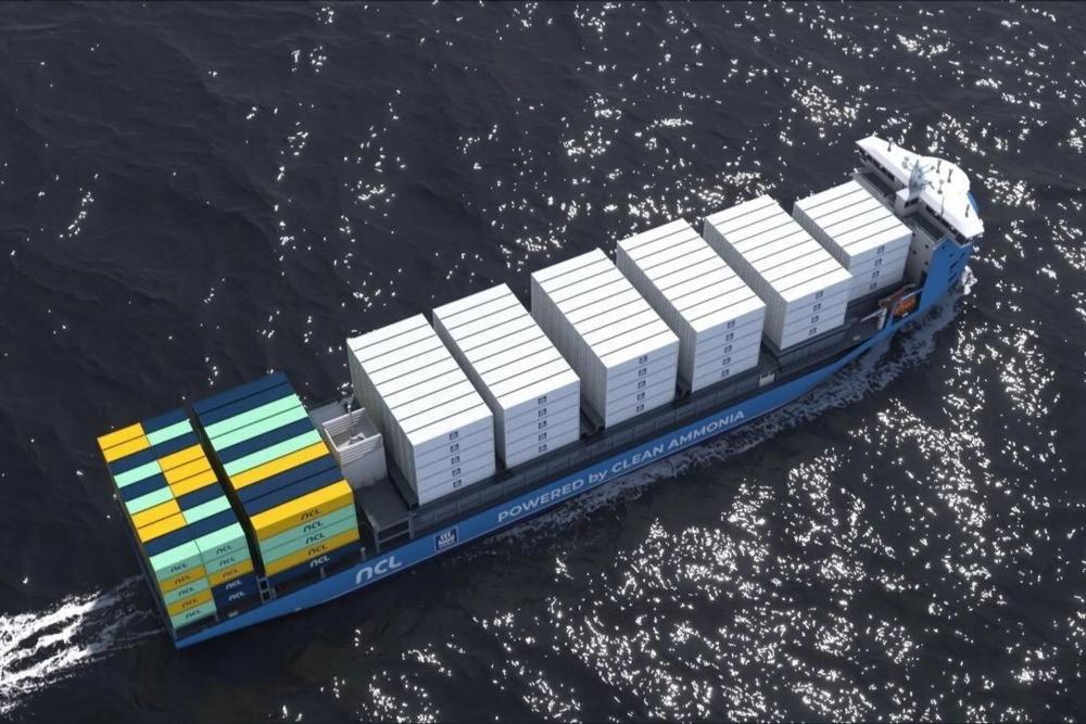 Første ammoniakdrevne containerskib er bestilt