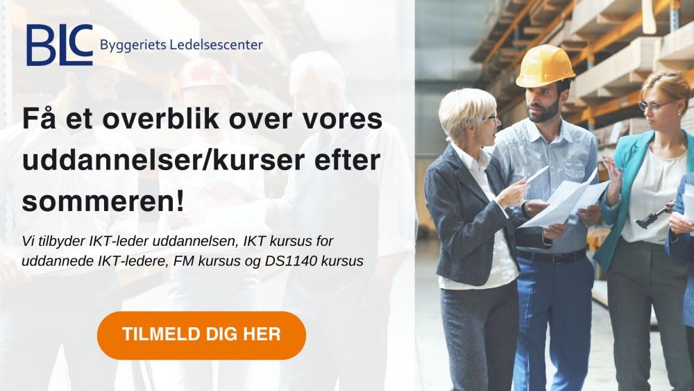 Få et overblik over alle vores uddannelser/kurser efter sommeren!