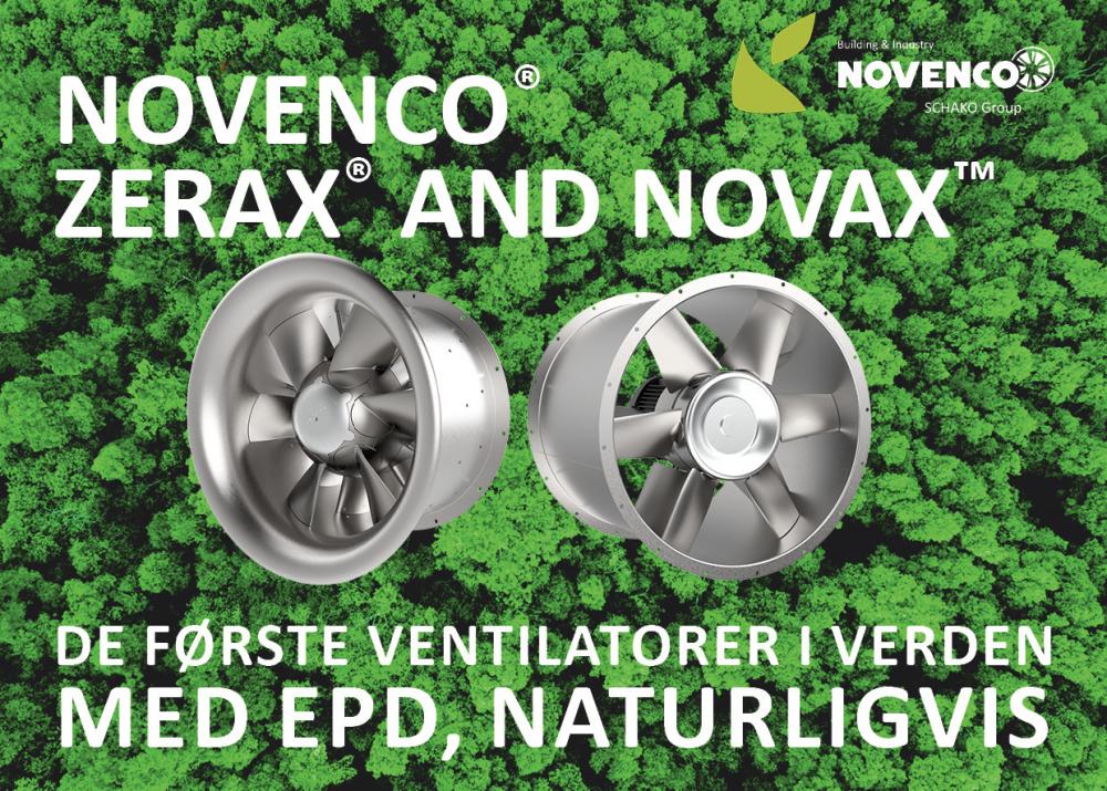 NOVENCO® ZerAx® og NovAx™ - de første ventilatorer i verden med EPD ...