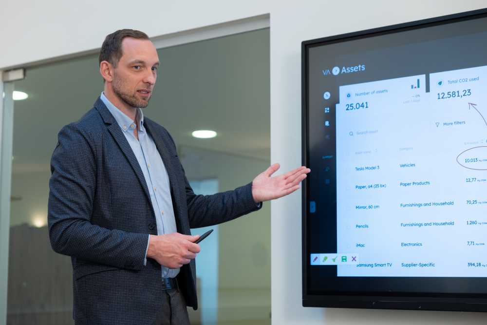 Eksempel - sådan kan et CO2-regnskab se ud