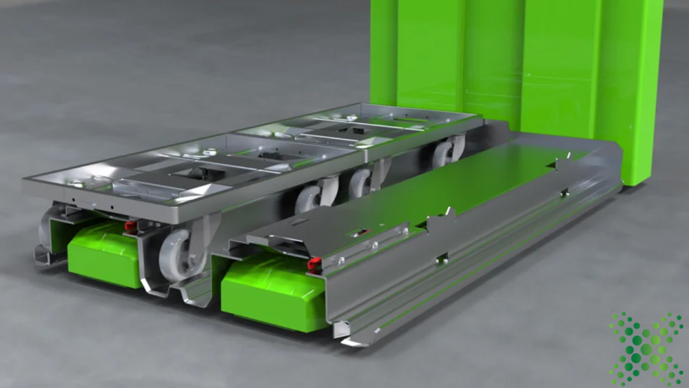 Flyt flere dollies på én gang med Adapter Pallet og Agilox ONE