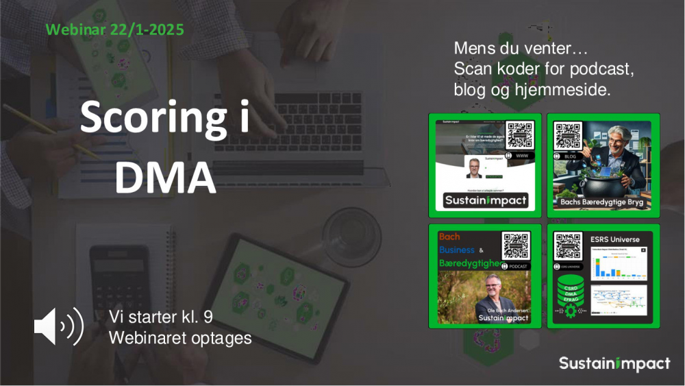 Scoring i DMA - webinar præsentation fra 22-1-2025
