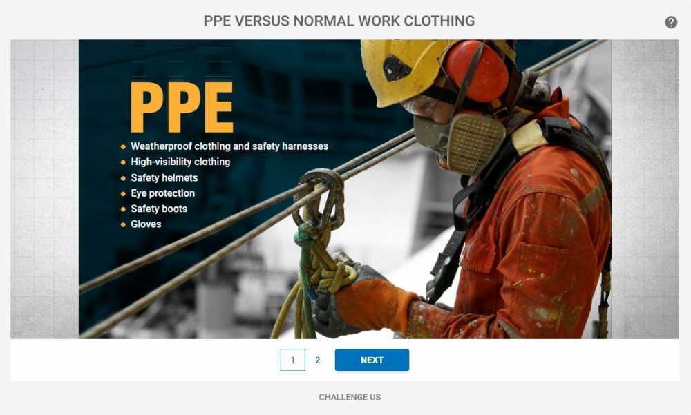 Personal Protective Equipment (PPE) (Adaptive) (E-learning course ...