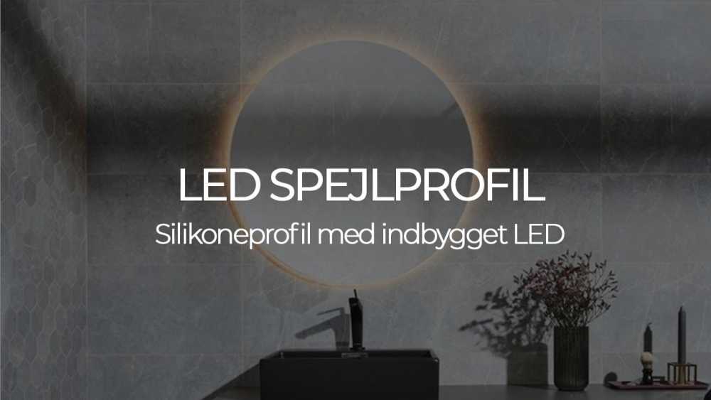 Elegant spejlbelysning med integreret LED