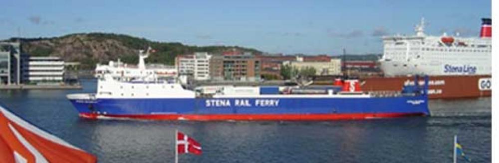 Stena Scanrail slog huller i skroget