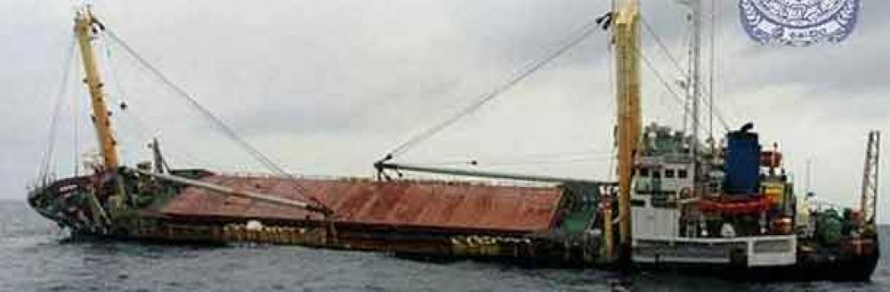 Fragtskib får slagside - besætning reddet