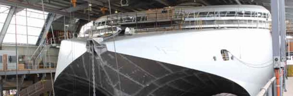 Mols-Line ferry in final construction phase