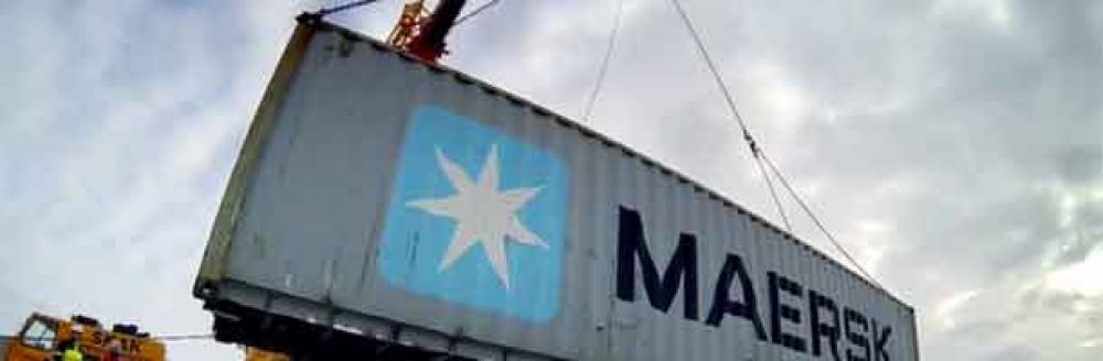 Se hvordan Mærsk tester containere