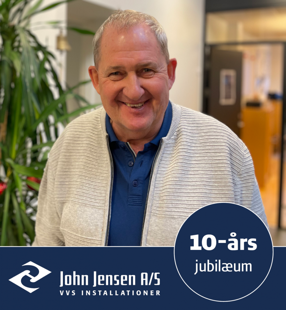 10-års jubilæum hos John Jensen VVS