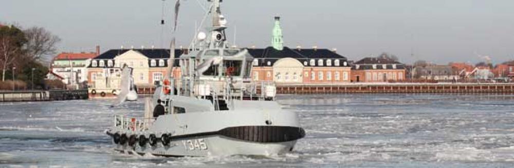 Søværnets Y345 i Korsør Havn