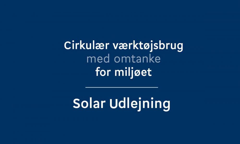 Solar satser på udlejning