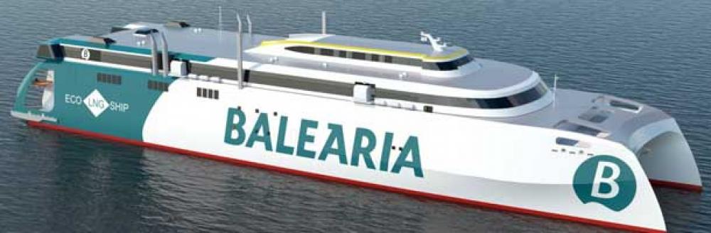 Balearia først med dual-fuel hurtigfærge Balearia først med dual-fuel hurtigfærge