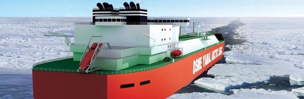 Verdens første isbrydende gastanker i test
