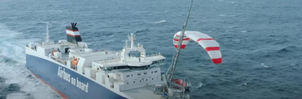 Kite-sejl testet på fragtskib